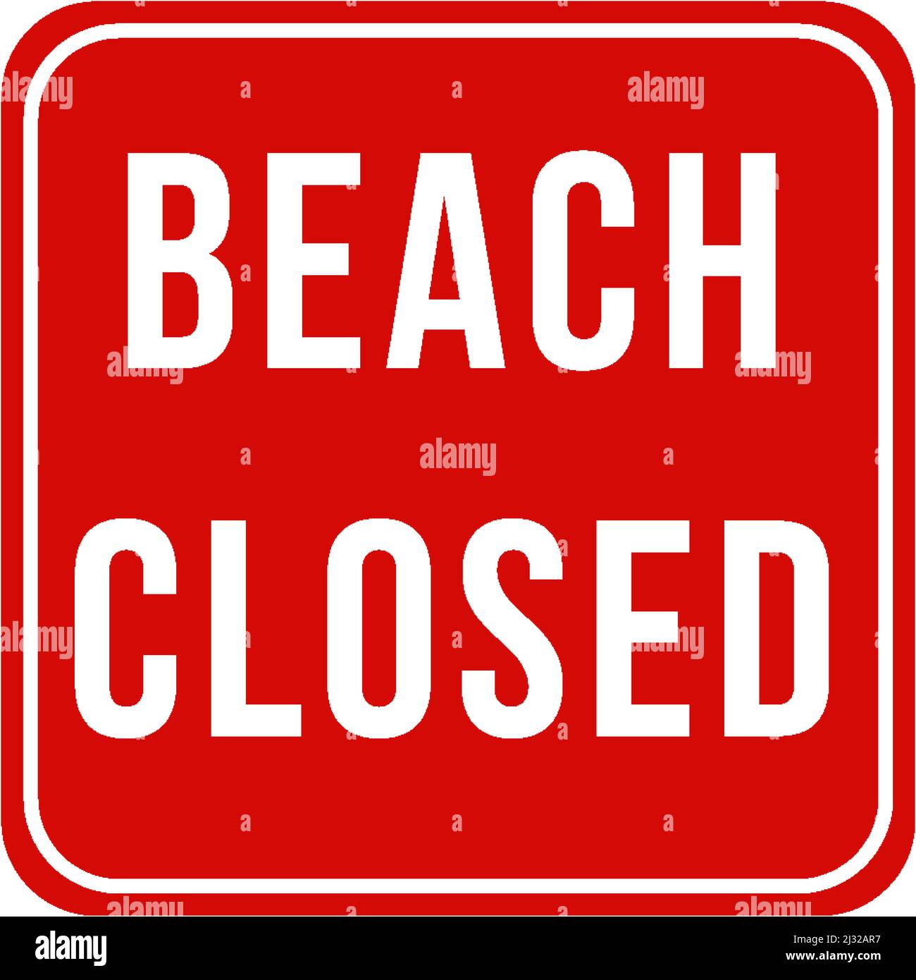 Beach closed signboard design illustration Stock Vector Image & Art - Alamy