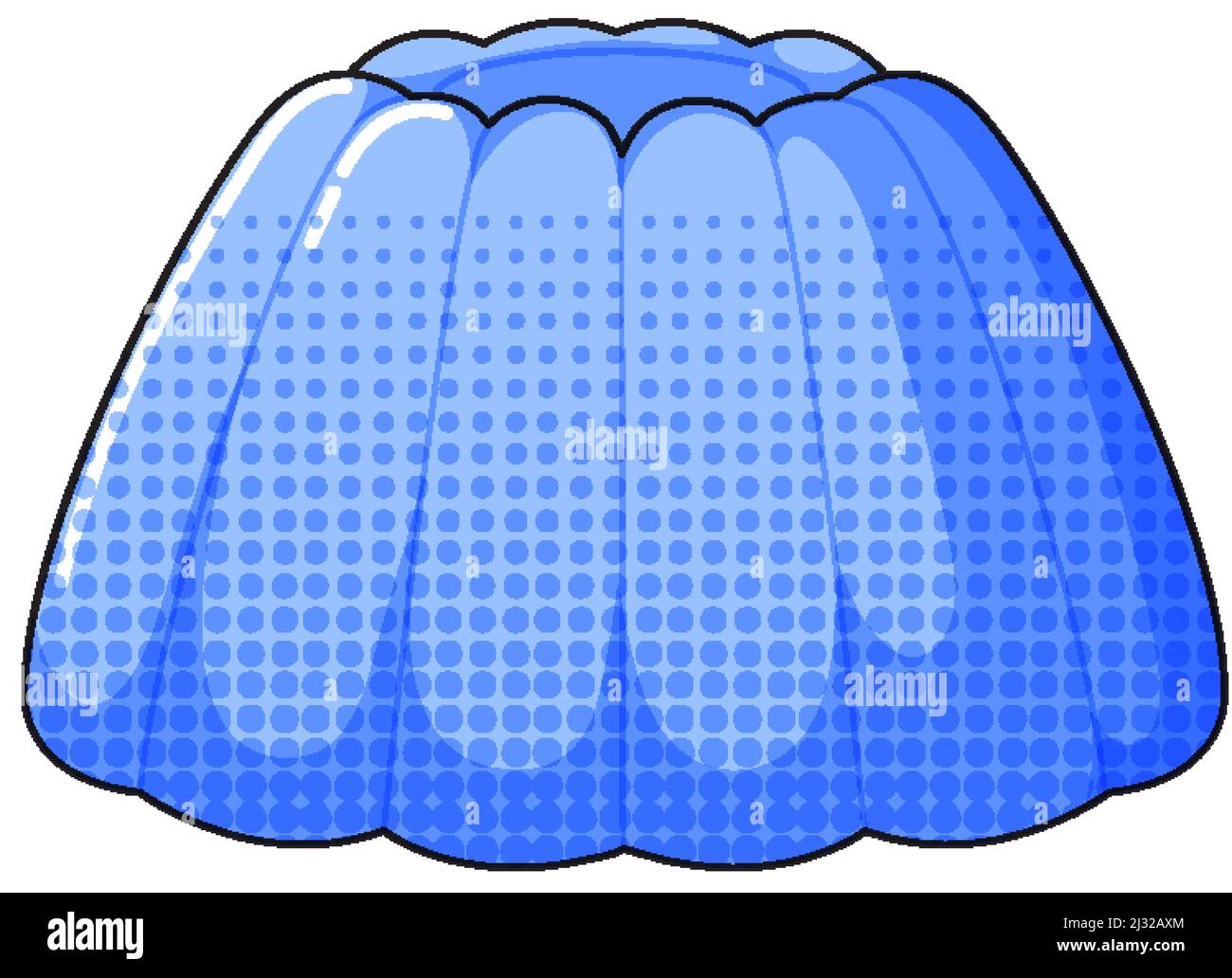 Blue jelly on white background illustration Stock Vector Image & Art ...