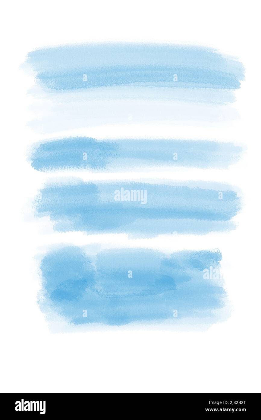 Set of watercolor backgrounds. Watercolor texture with brush strokes ...