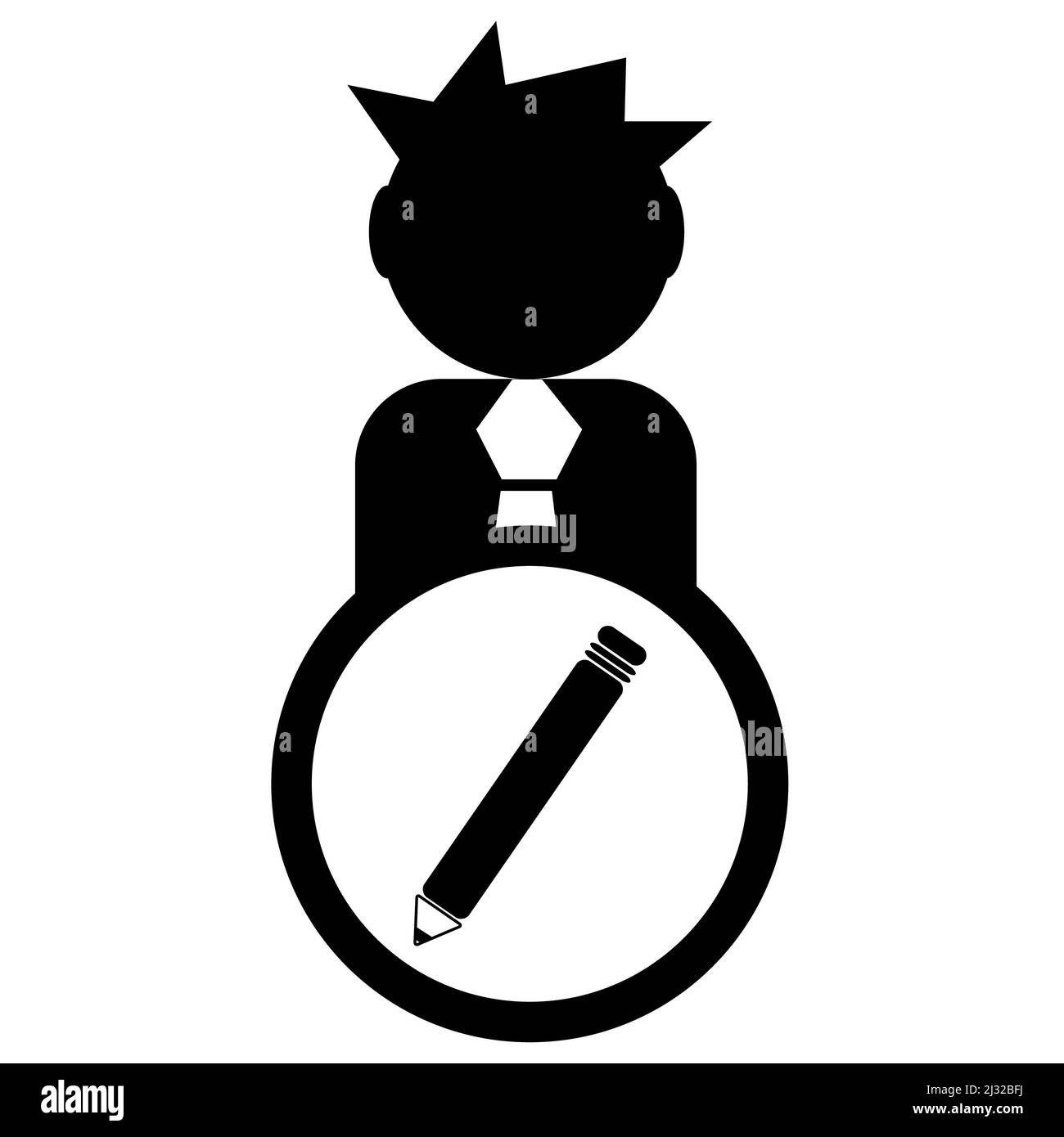 user modify icon on white background. user edit sign. flat style Stock ...