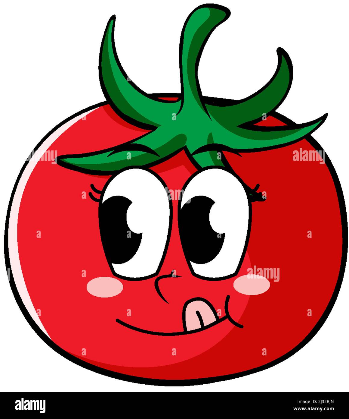 Red tomato with happy face illustration Stock Vector Image & Art - Alamy