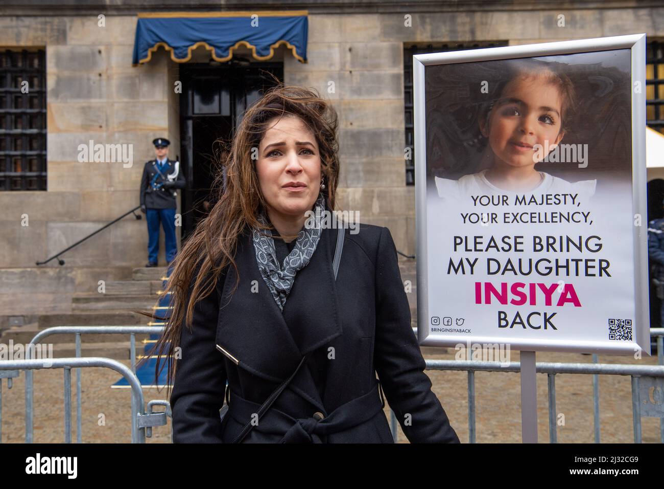 Amsterdam, Netherlands. 5th April 2022. Nadia Rashid, mother of Insiya ...