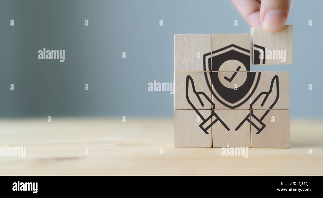 Work safety concept, hazards, protections, health and regulation ...