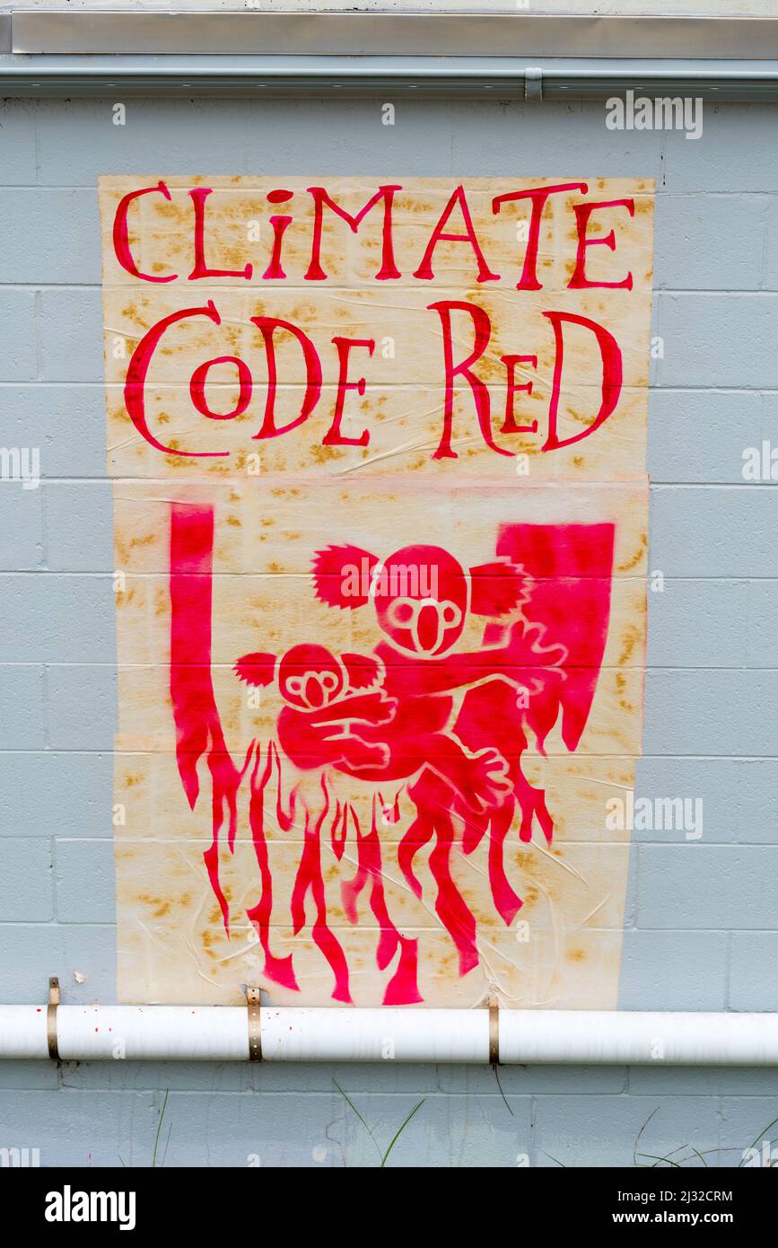 Climate code red sign hi-res stock photography and images - Alamy