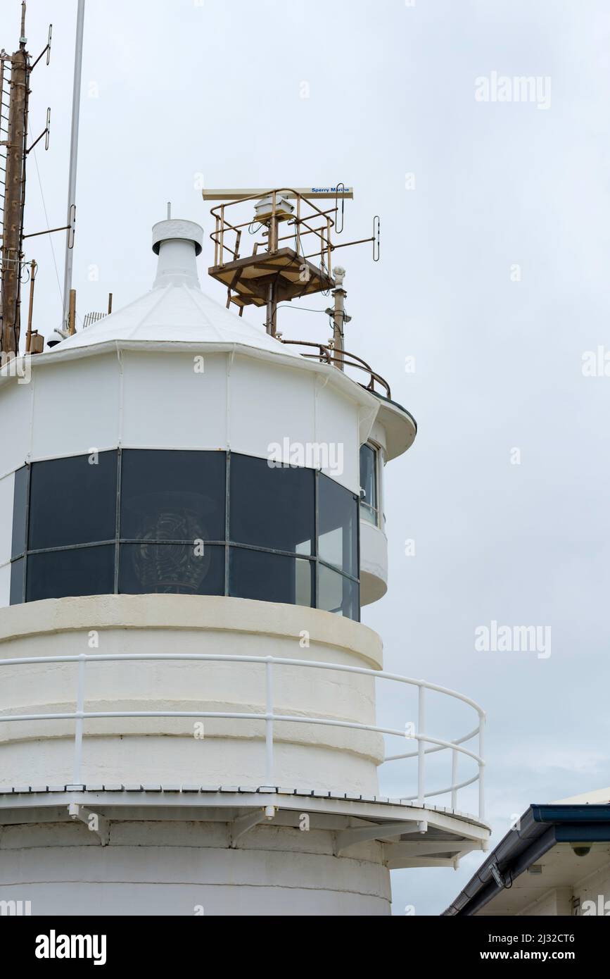 Part of the signal tower at the still active, Nobbys Lighthouse on the ...
