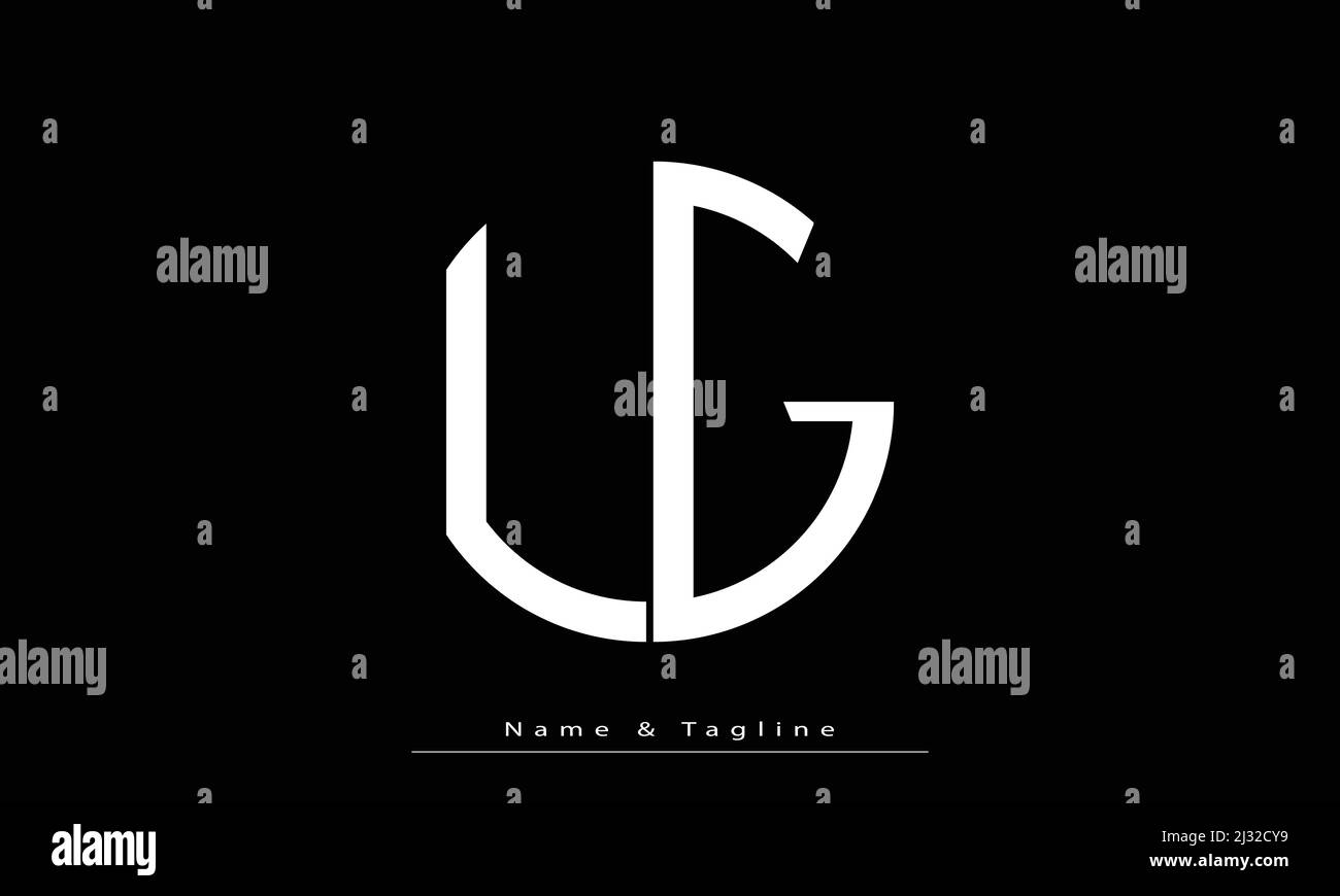 Letter lg logo hi-res stock photography and images - Alamy