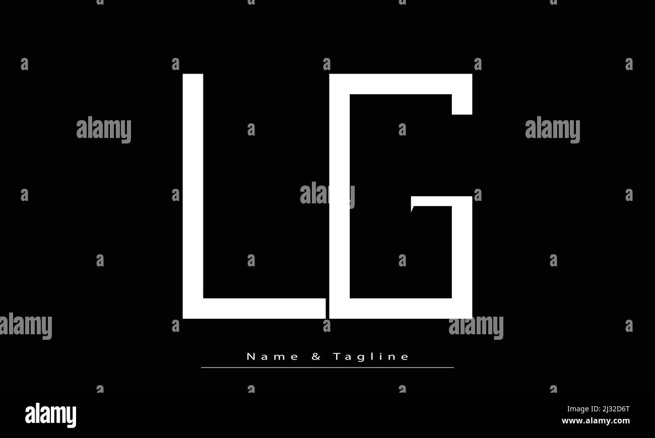 Letter lg logo Stock Vector Images - Alamy