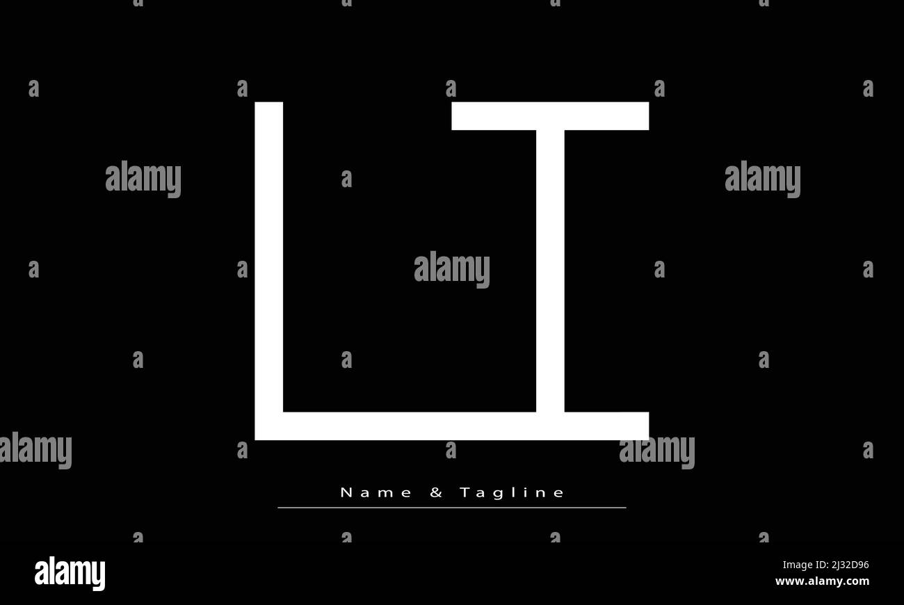 Alphabet letters Initials Monogram logo LI , IL Stock Vector Image ...