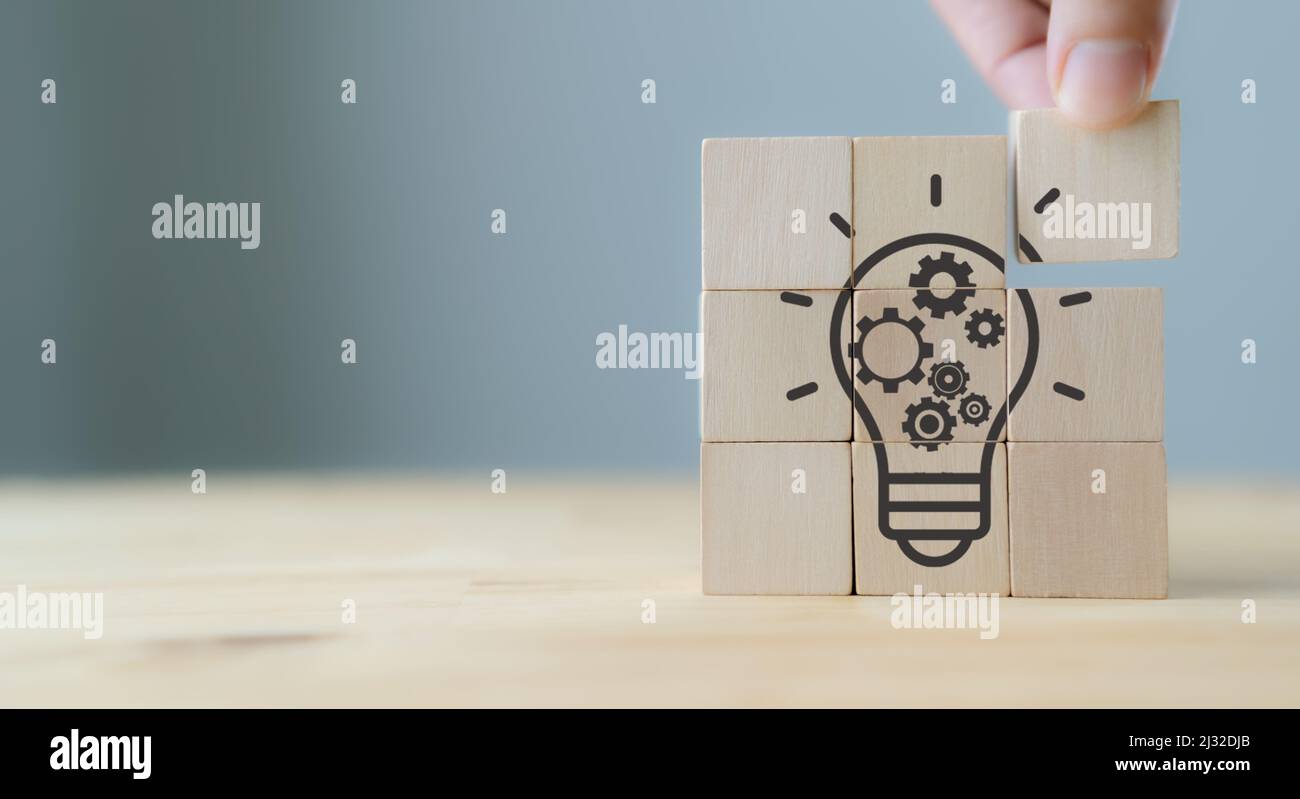 Idea creation and generating a great idea concept. Innovations and ...