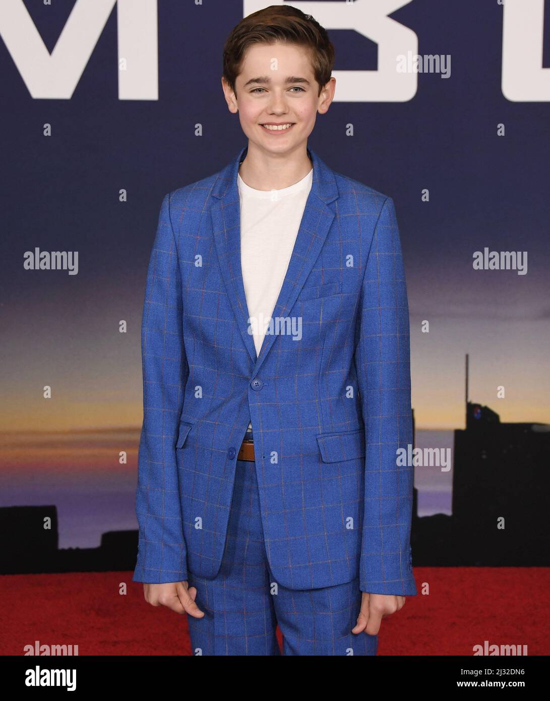 Max Ferro arrives at the AMBULANCE Los Angeles Premiere held at the ...