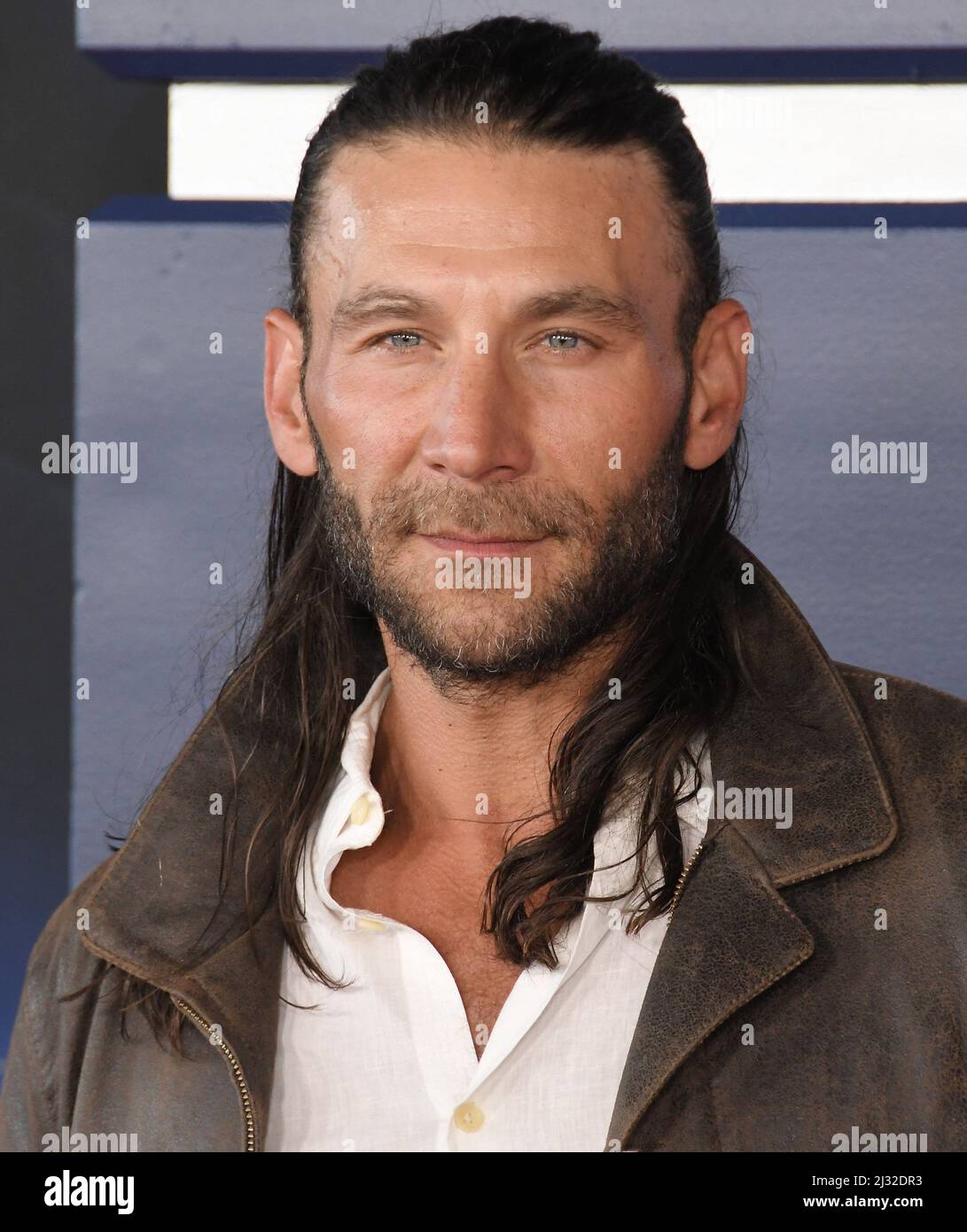 Zach McGowan arrives at the AMBULANCE Los Angeles Premiere held at the ...