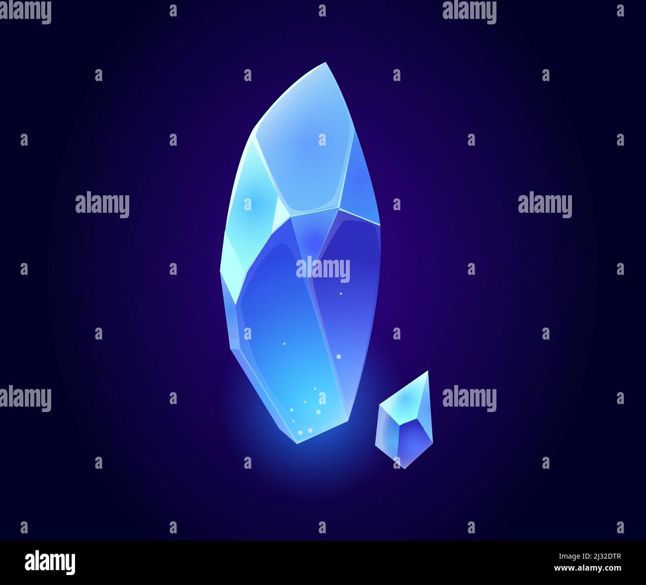 Glowing blue ice cave Stock Vector Images - Alamy