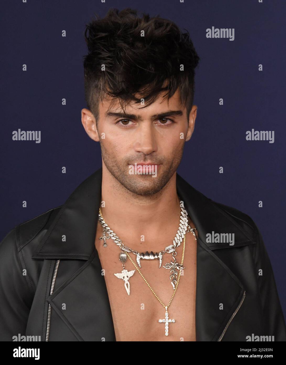 Max Ehrich arrives at the AMBULANCE Los Angeles Premiere held at the ...