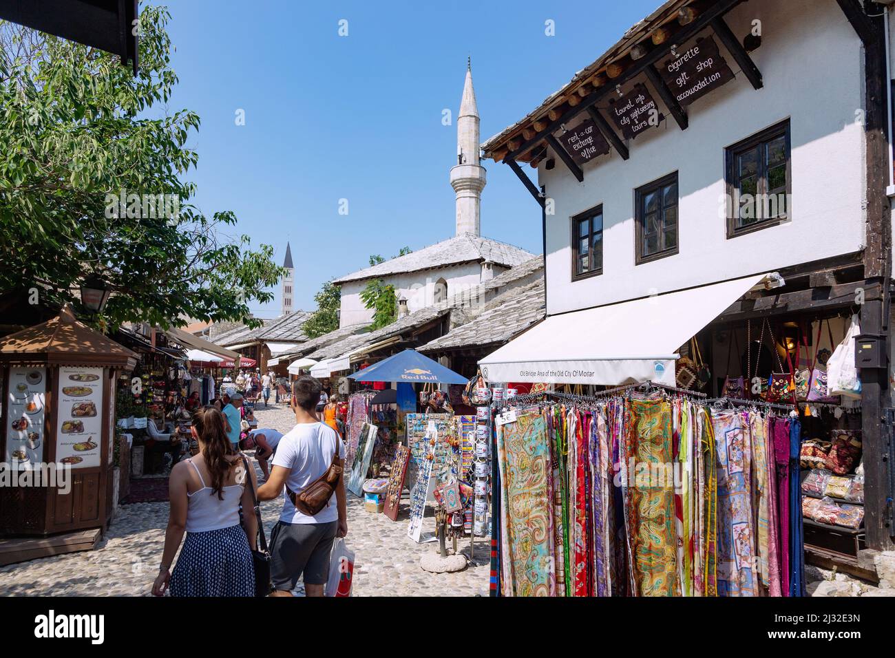 Mostar; Kujundžiluk, Old Bazaar Stock Photo - Alamy