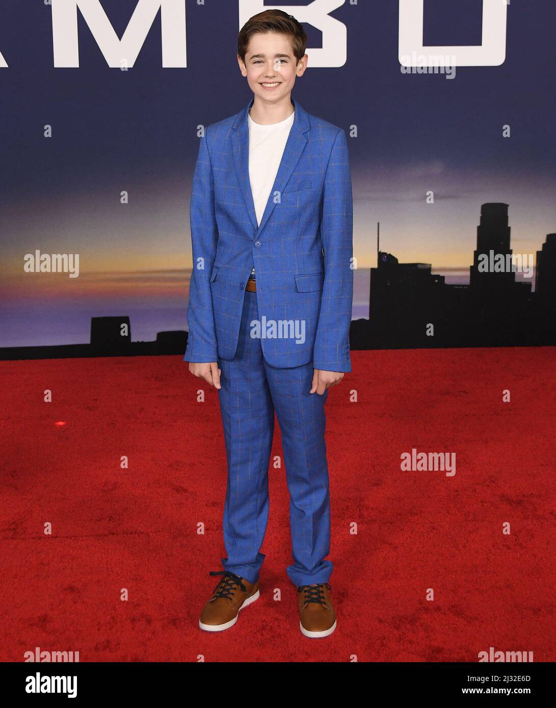 Max Ferro arrives at the AMBULANCE Los Angeles Premiere held at the ...