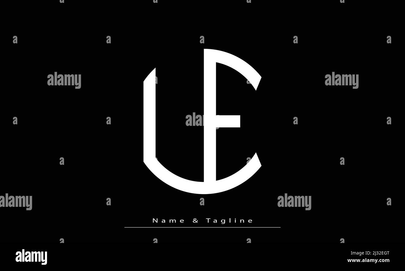 Alphabet letters Initials Monogram logo LE , EL Stock Vector Image ...
