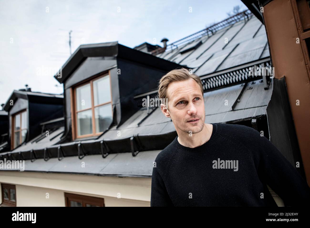 Alexander skarsgard photographed in stockholm hi-res stock photography ...