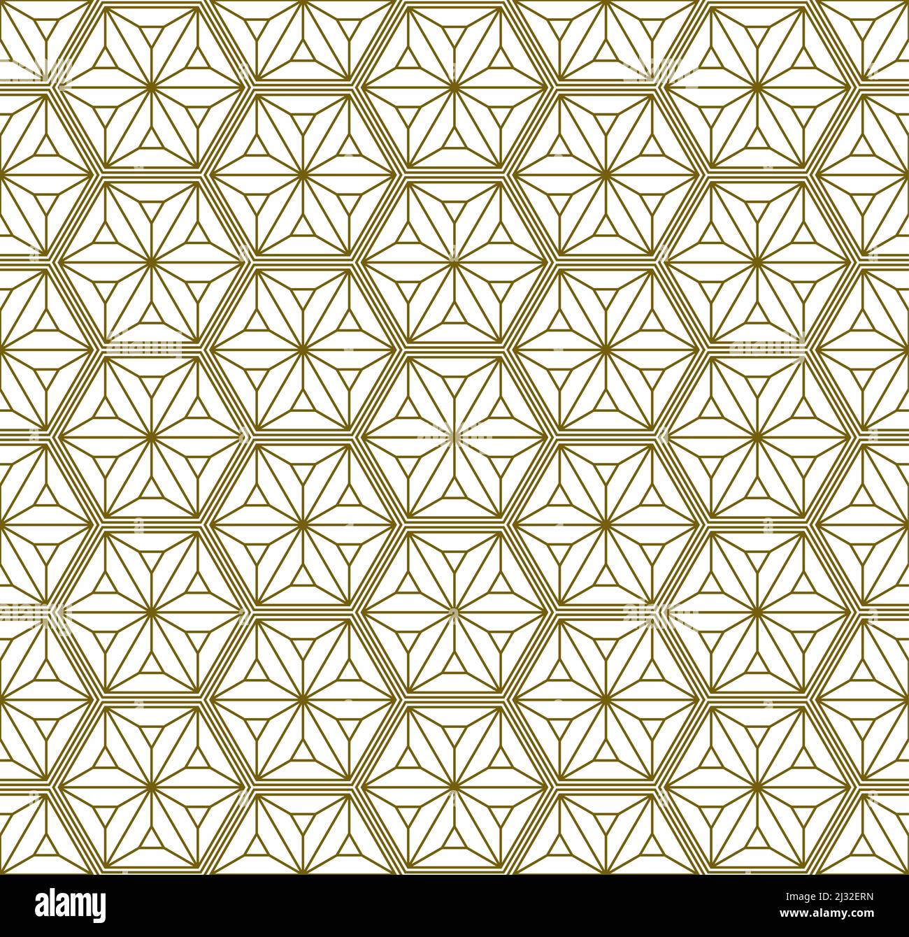 A seamless pattern based on elements of the traditional Japanese craft ...