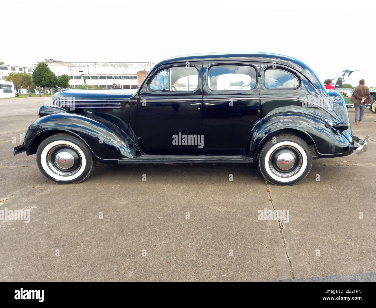 black vintage Chrysler Dodge Series D8 four door touring sedan 1938 ...