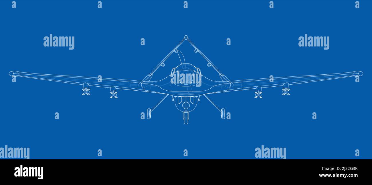 Military Predator Drone. Vector Stock Vector Image & Art - Alamy