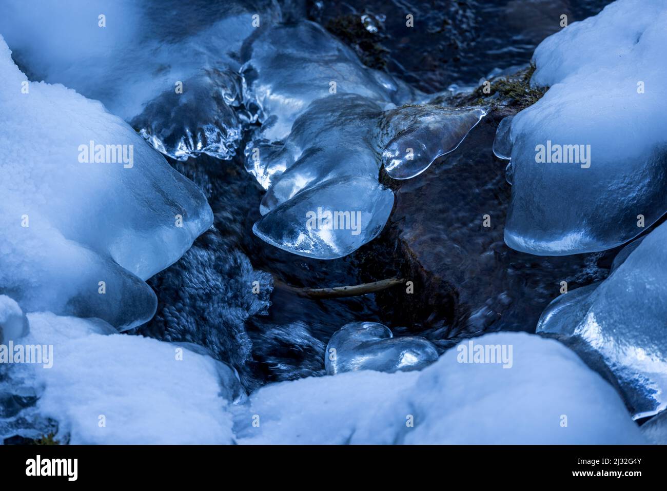 ice structures in the swiss alps Stock Photo - Alamy