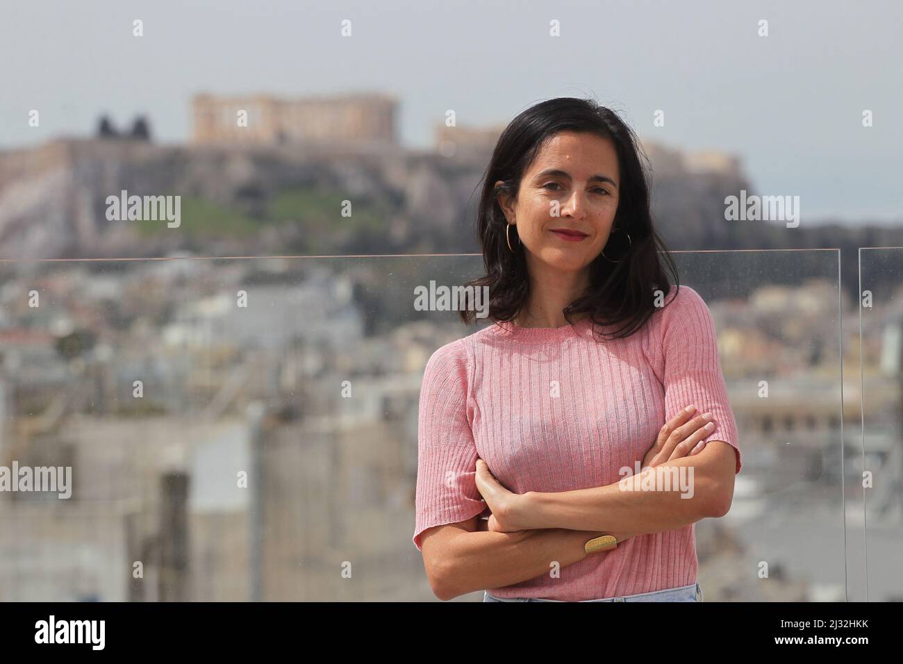 French director CHARLINE BOURGEOIS-TACQUET posing with background the ...