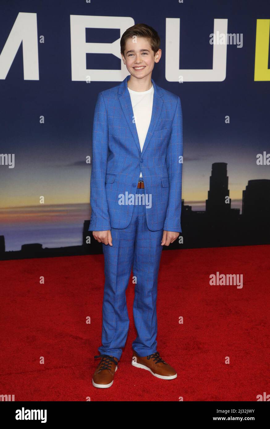 Los Angeles, Ca. 4th Apr, 2022. Max Ferro, at the premiere Ambulance at ...