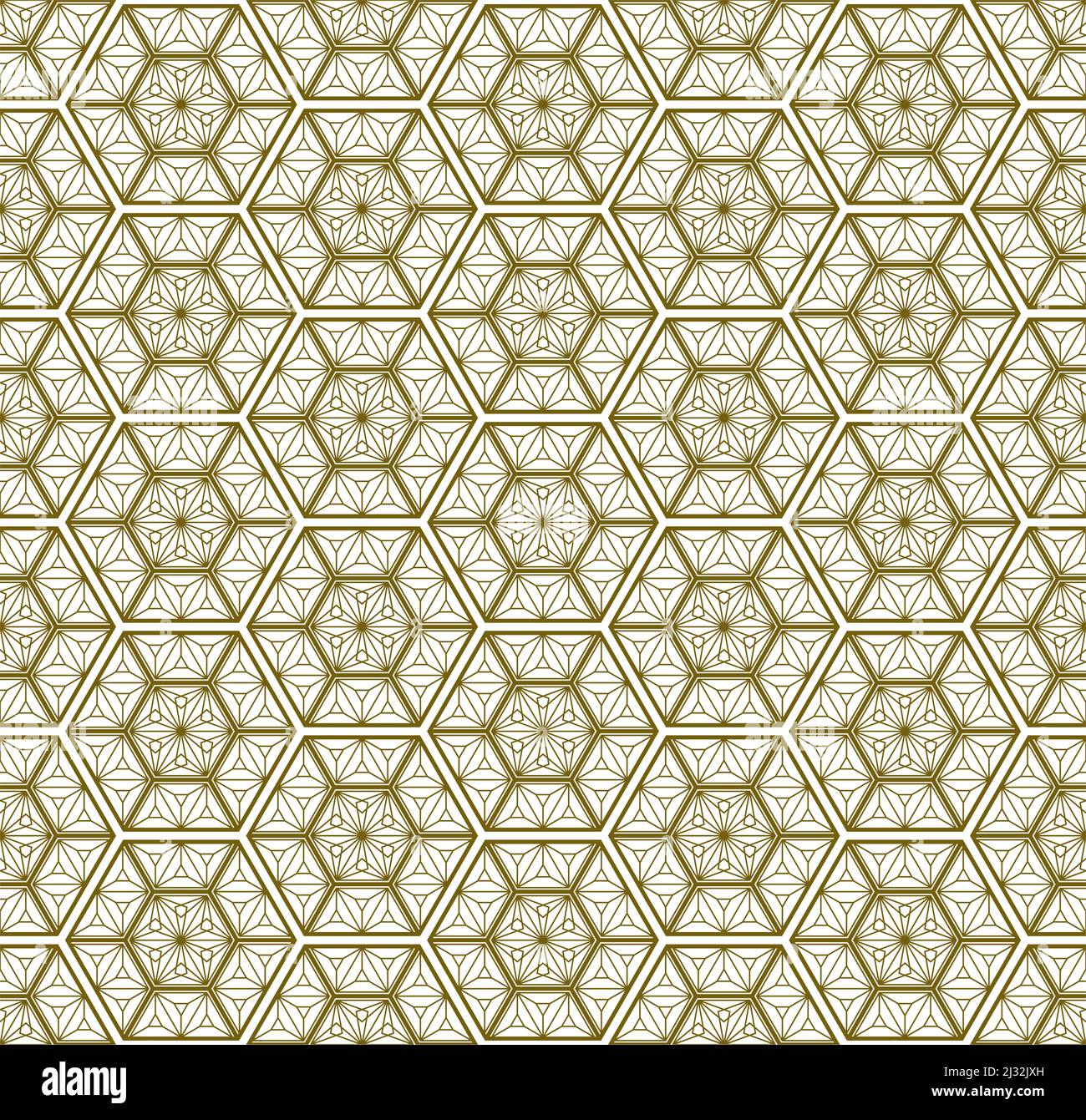 A seamless pattern based on elements of the traditional Japanese craft ...