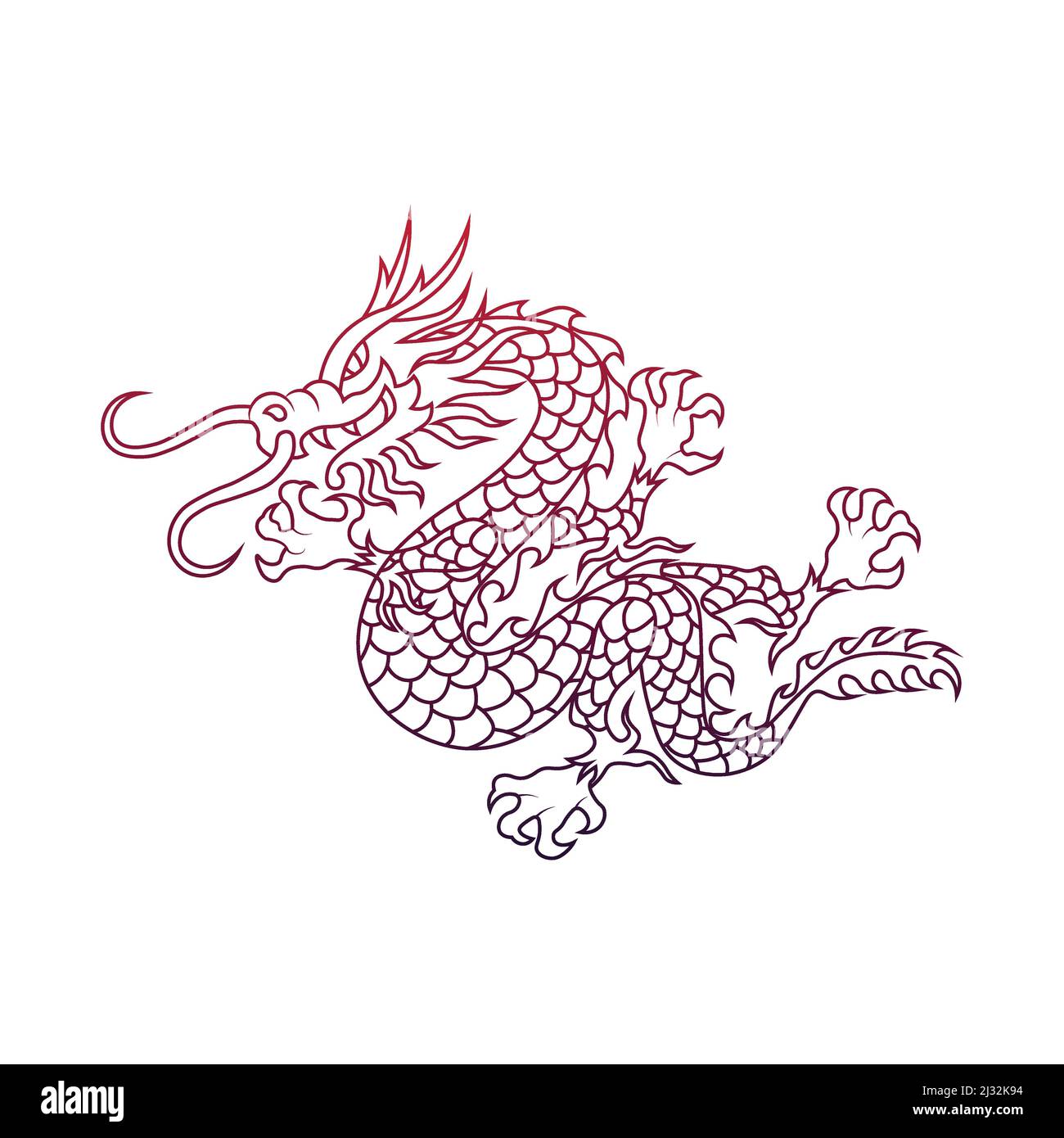 Dragon vector artwork Stock Vector Image & Art - Alamy