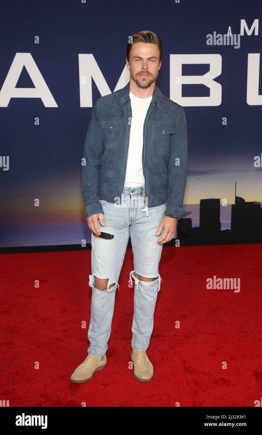 Los Angeles, Ca. 4th Apr, 2022. erek Hough, at the premiere Ambulance ...