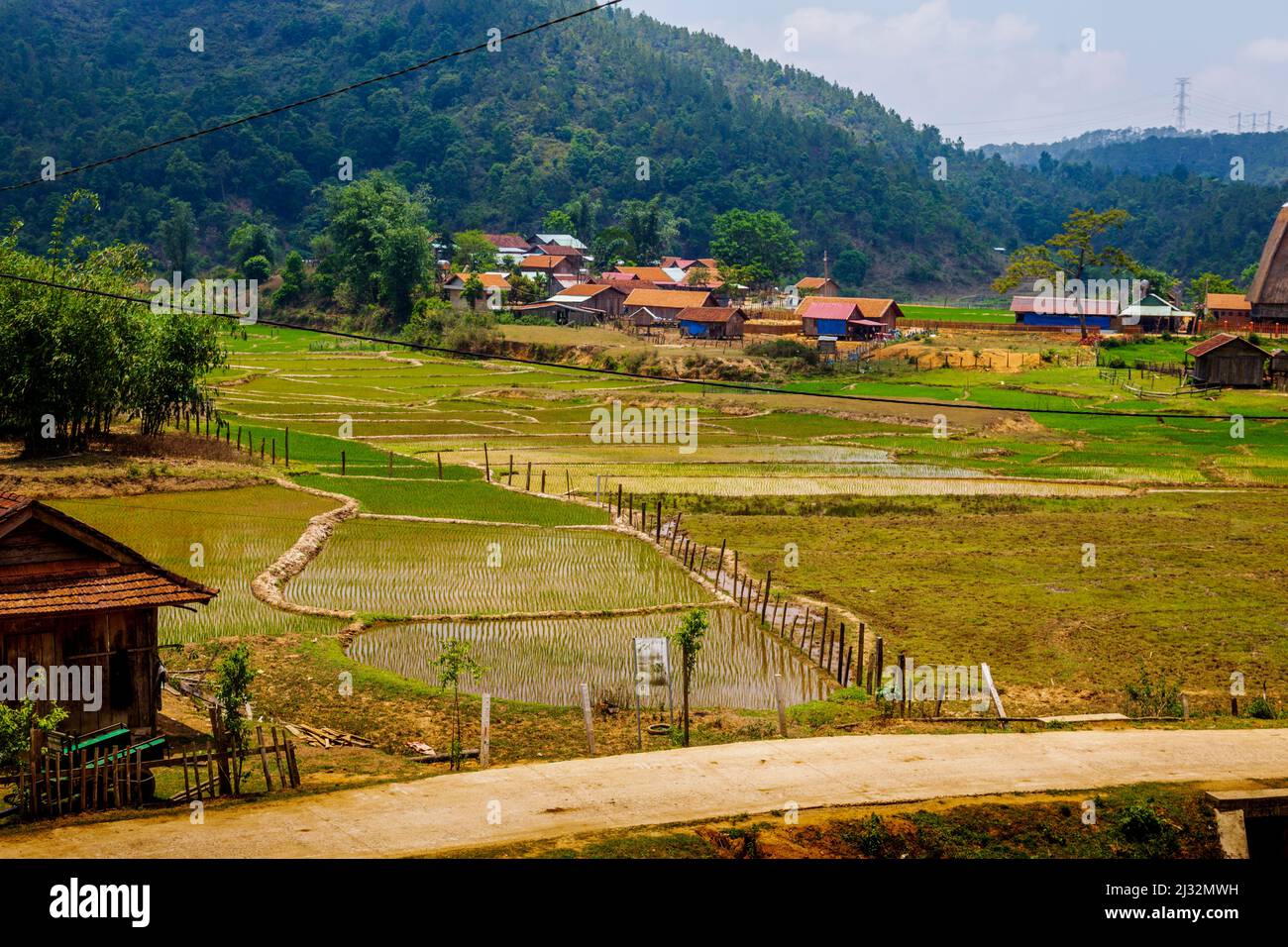 Scenic Overview Of A Village In The Central Highlands Stock Photo Alamy scenic-overview-of-a-village-in-the-central-highlands-stock-photo-alamy