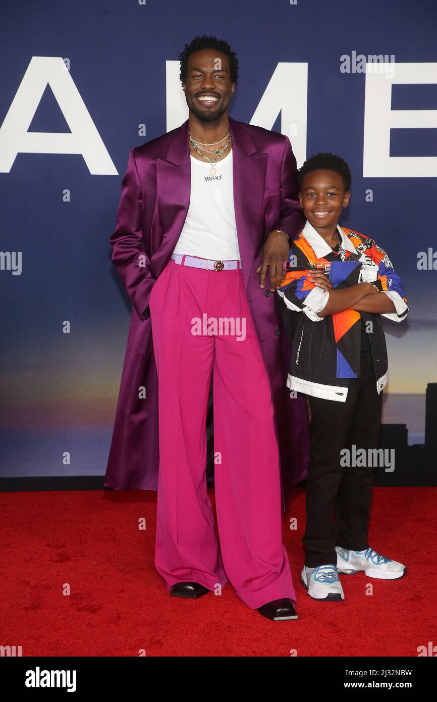 Los Angeles, Ca. 4th Apr, 2022. Yahya Abdul-Mateen II, McColm Cephas Jr., at the premiere ...