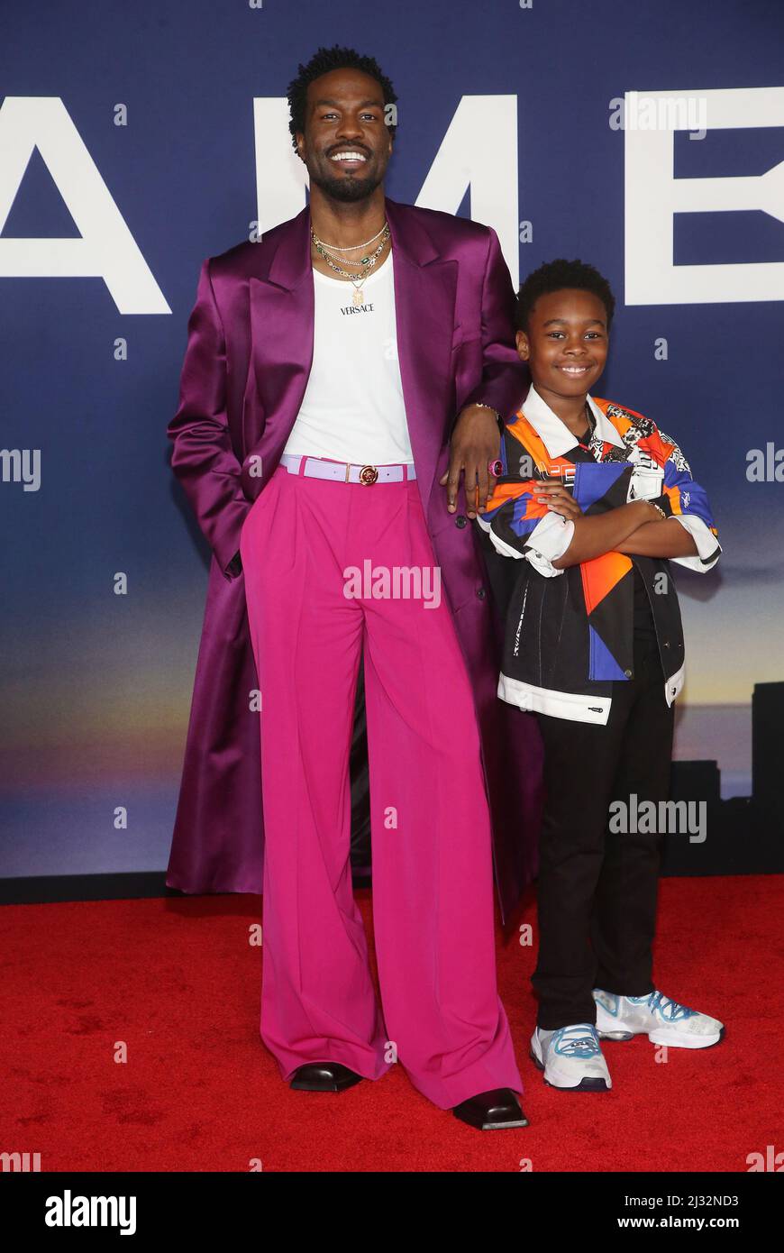 Los Angeles, Ca. 4th Apr, 2022. Yahya Abdul-Mateen II, McColm Cephas Jr., at the premiere ...