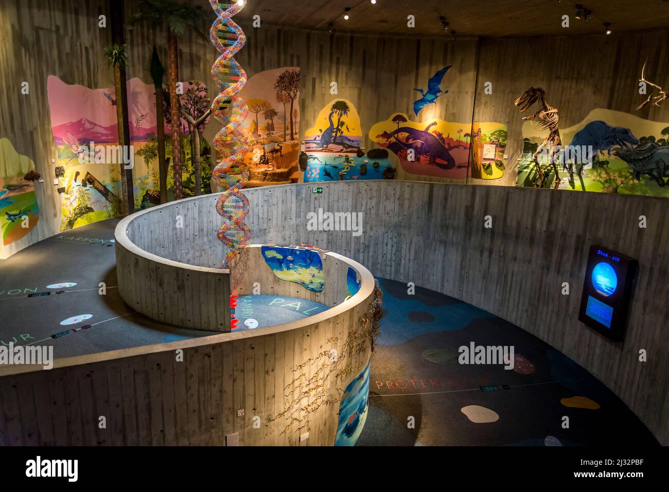 DNA sculpture, Neanderthal Museum in Krapina, located near one of ...