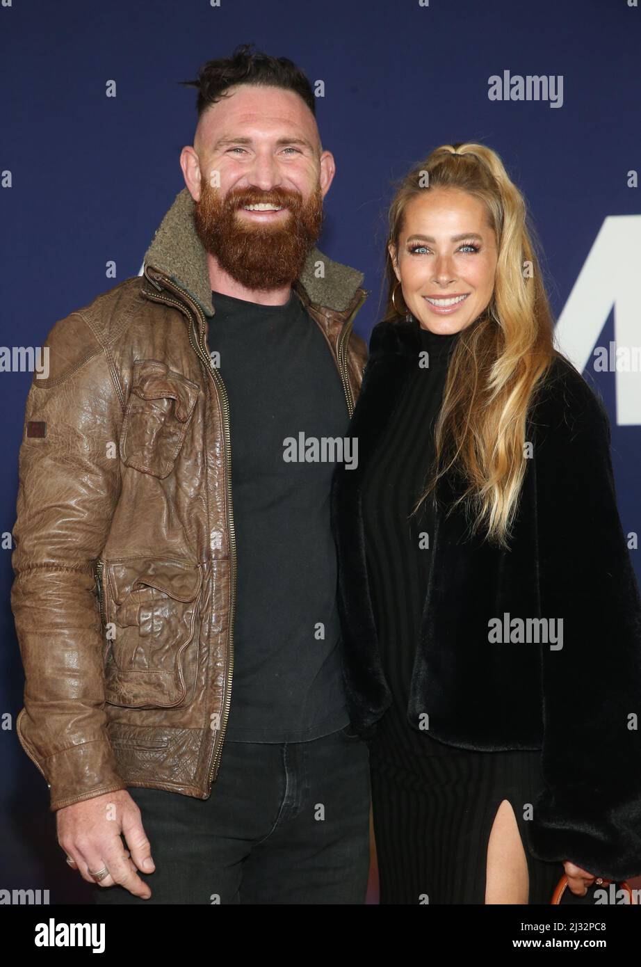 Los Angeles, Ca. 4th Apr, 2022. Devan Long, at the premiere Ambulance ...