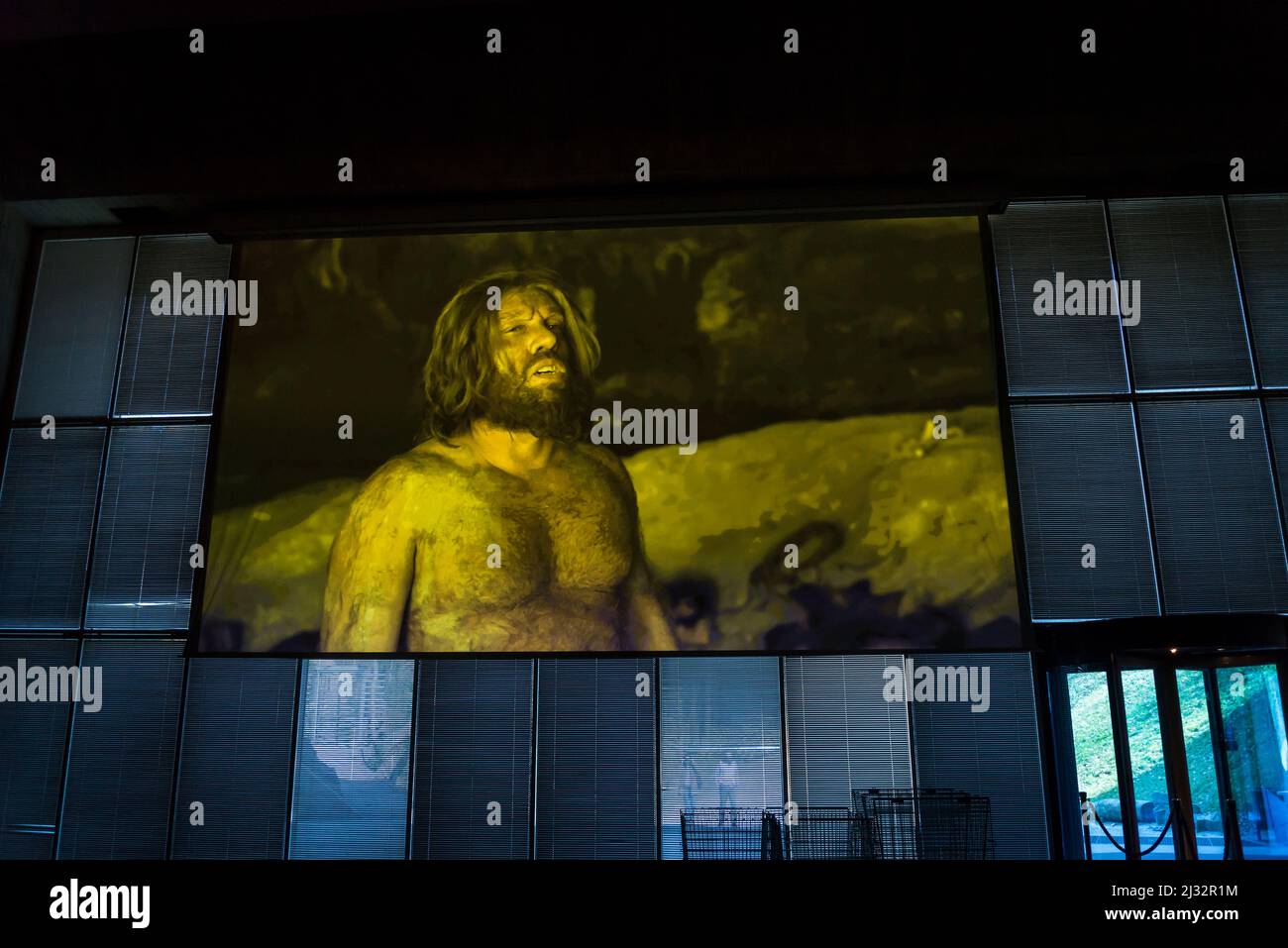 Introductory Film about caveman life in the Neanderthal Museum in ...