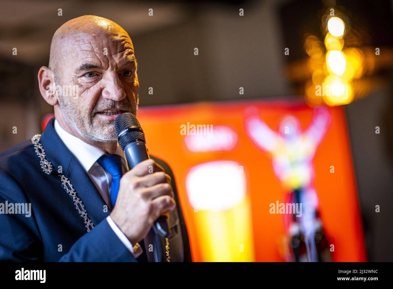 Valkenburg, Netherlands. 05th Apr, 2022. VALKENBURG - Mayor Daan Prevoo ...