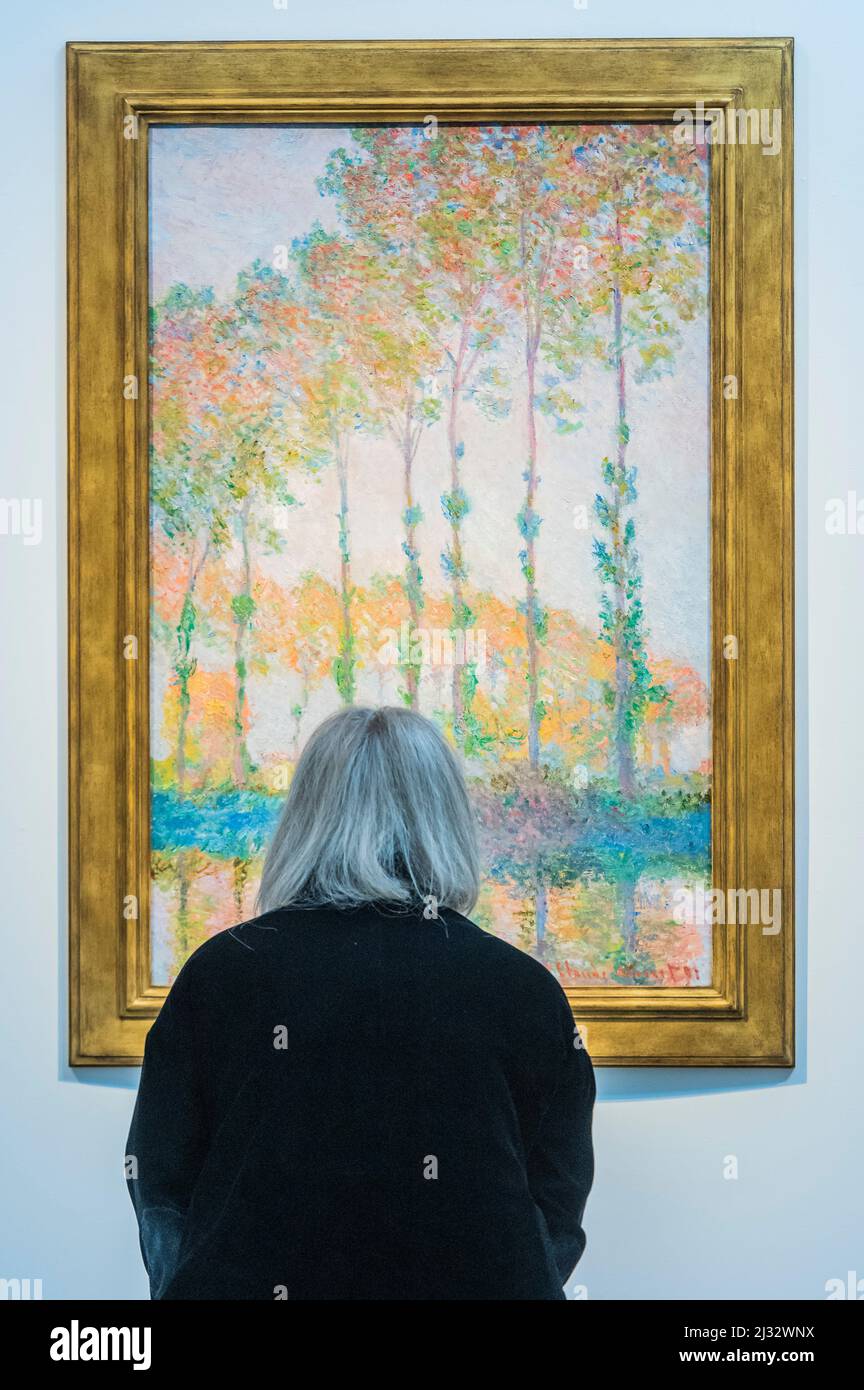 London, UK. 5th Apr, 2022. Claude Monet (1840-1926), Peupliers au bord ...