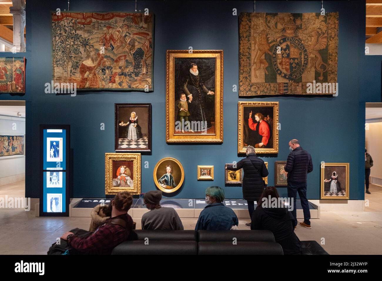 Interior of the Burrell Collection museum in Pollok Park Glasgow after ...