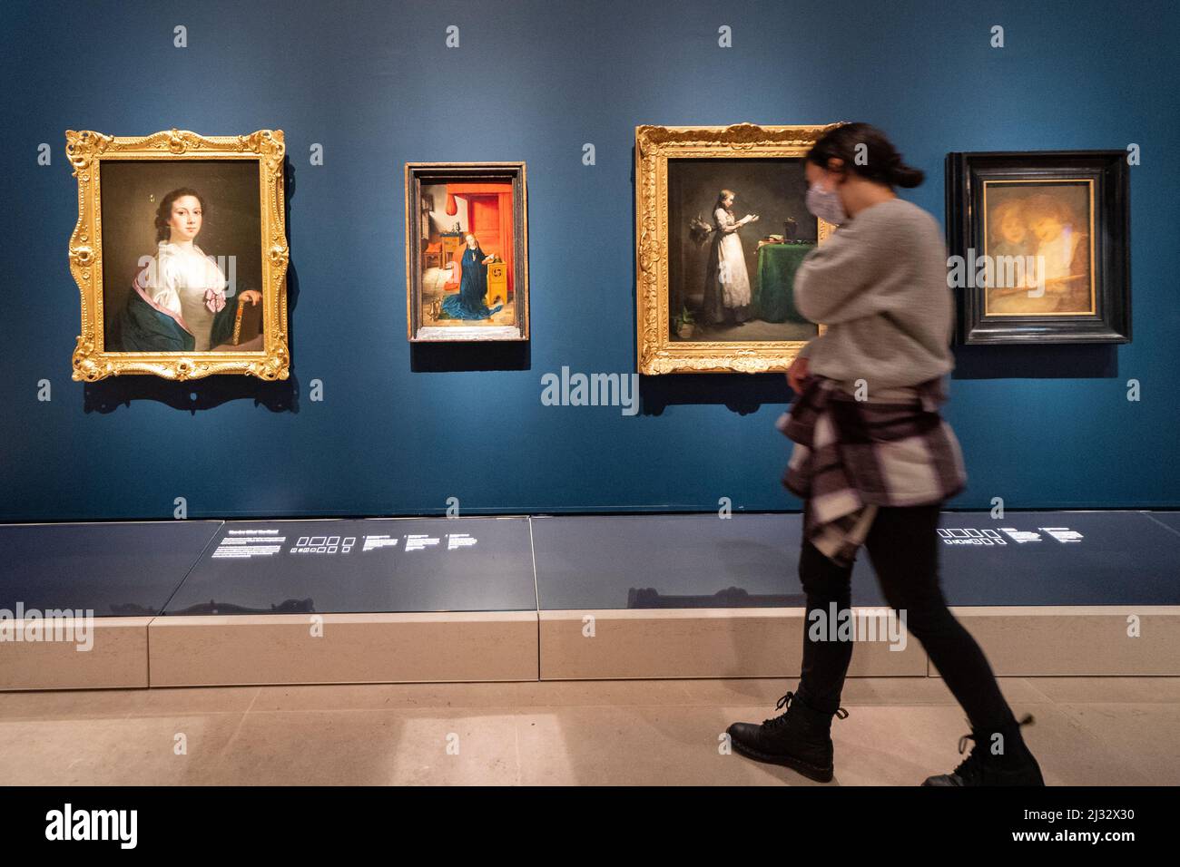 Interior of the Burrell Collection museum in Pollok Park Glasgow after ...