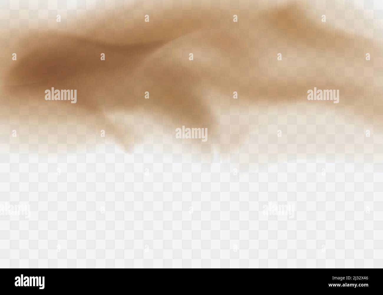 Desert sandstorm, brown dusty cloud or dry sand flying with gust of ...