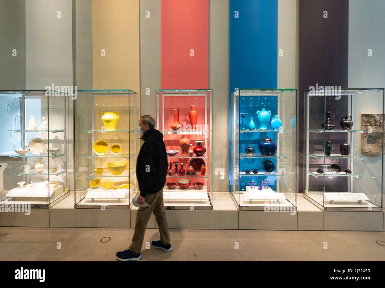 Interior of the Burrell Collection museum in Pollok Park Glasgow after ...