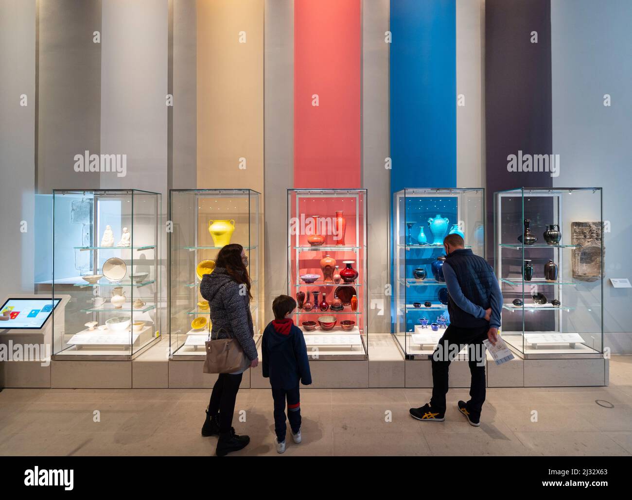 Interior of the Burrell Collection museum in Pollok Park Glasgow after ...