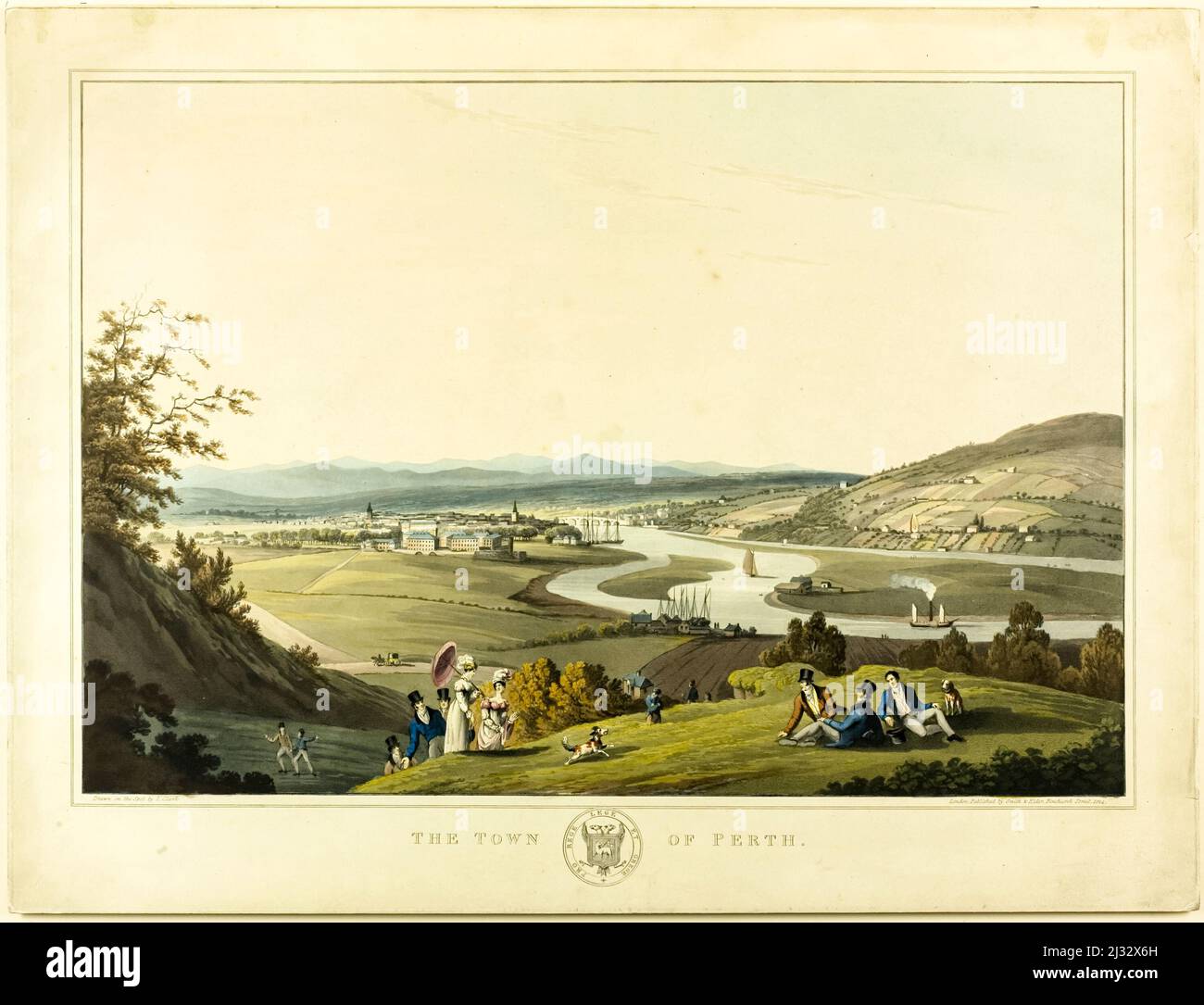 The Town of Perth. John Heaviside Clark. Undated Stock Photo - Alamy