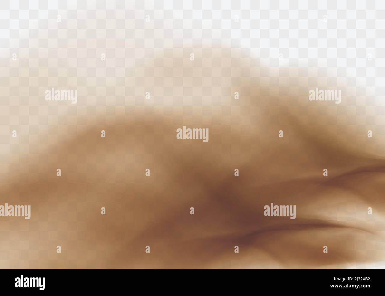 Desert sandstorm, brown dusty cloud or dry sand flying with gust of ...