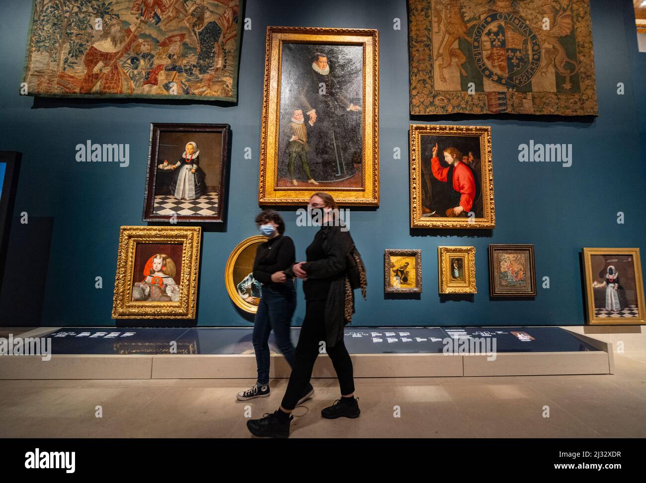Interior of the Burrell Collection museum in Pollok Park Glasgow after ...