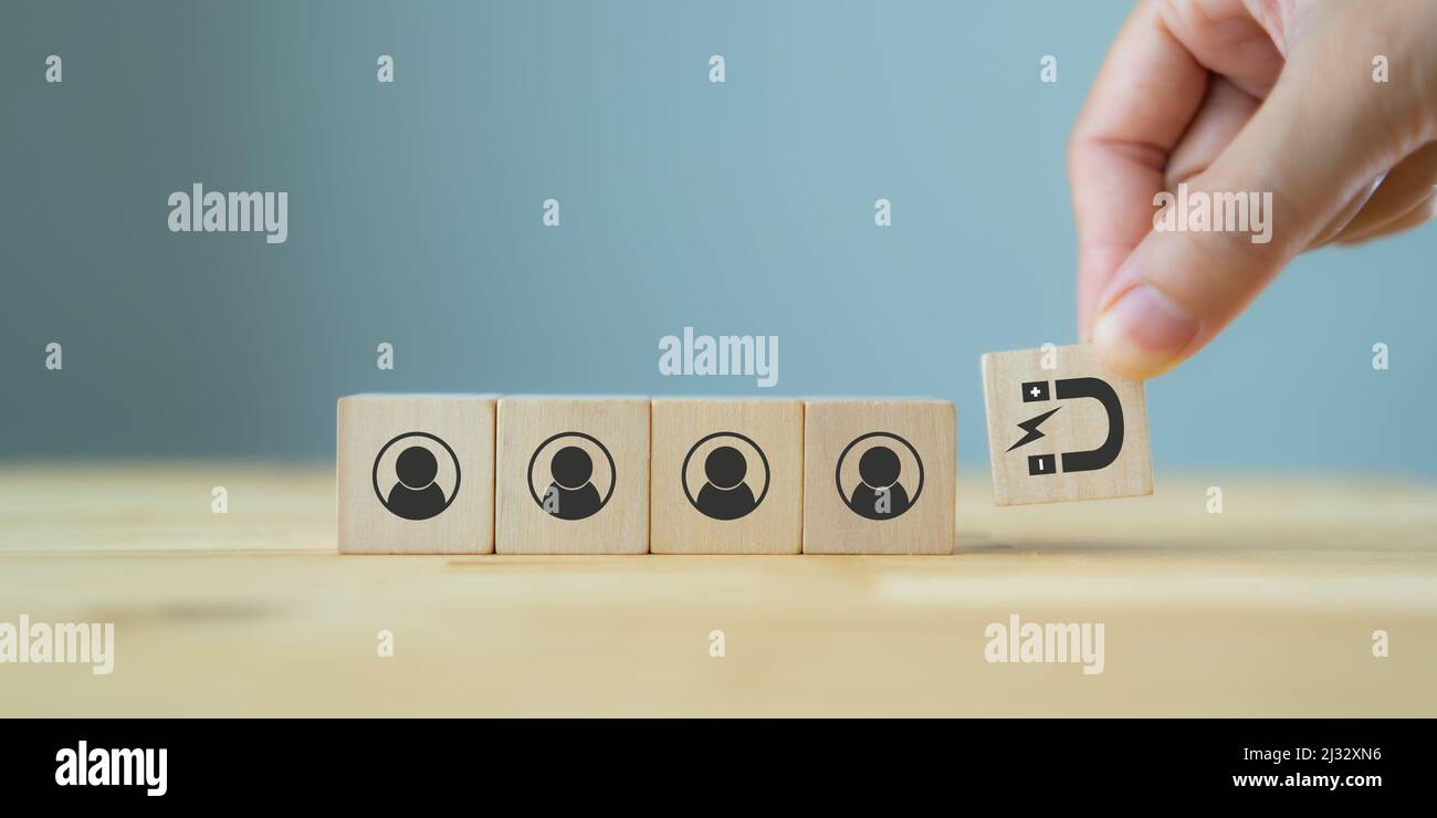 Customer retention concept. Inbound marketing strategy. Attracting ...