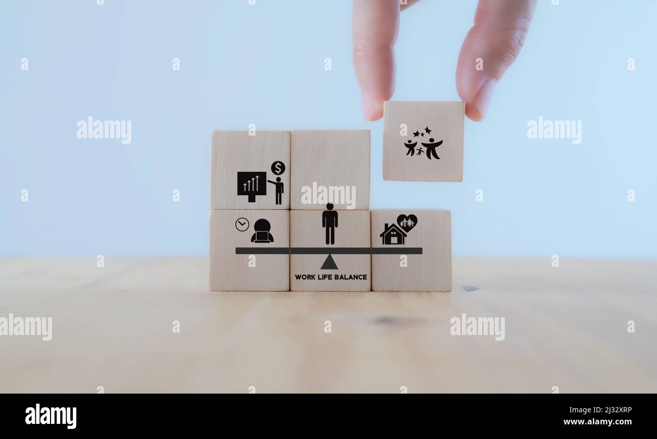 Work life balance concept. Work and home scales. Comparison work ...