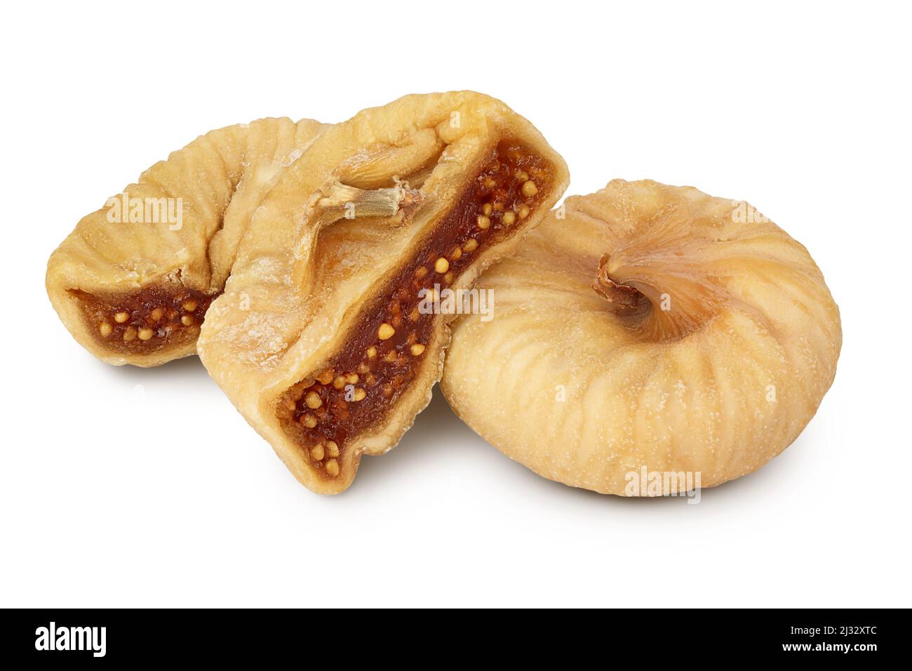 dried fig isolated on white background with clipping path and full ...
