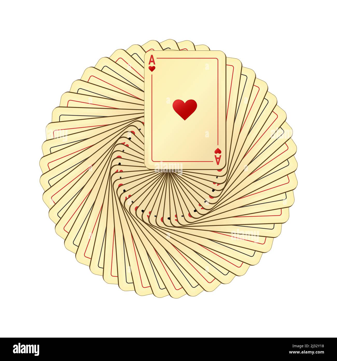 Deck of cards isolated on white background Stock Vector Image & Art - Alamy